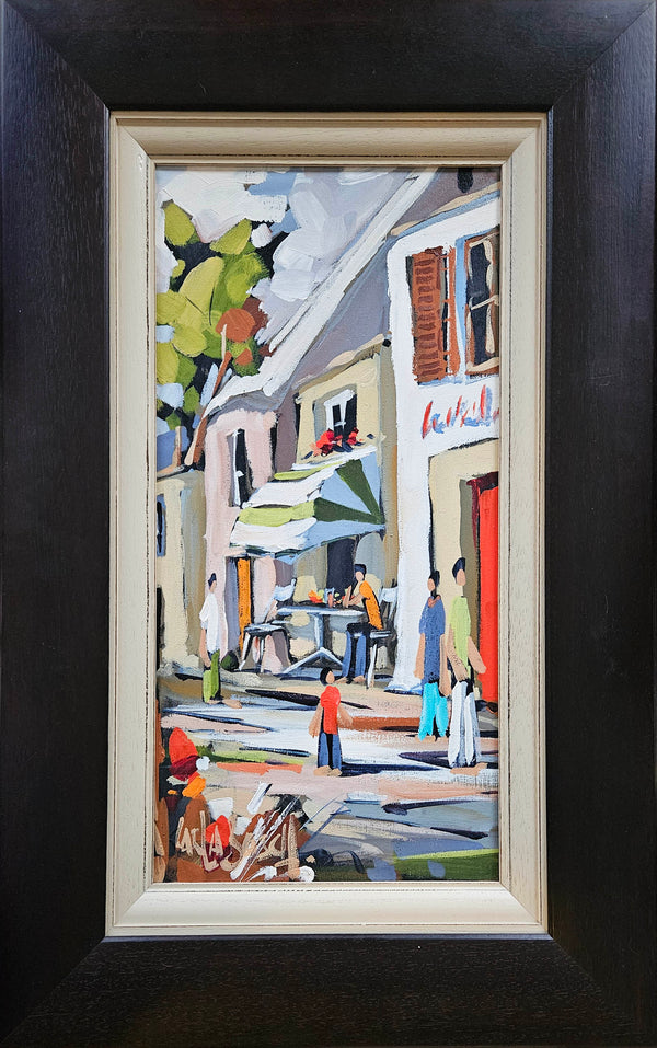 Carla Bosch - Street Scene, 60x30cm – The Art Collective